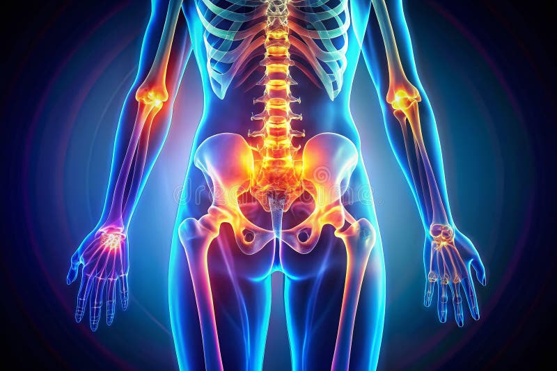 Unveiling the Intricate Skeletal System a Glowing XRay Exploration of ...