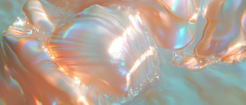Captivating Texture of Seashells with Shimmering Pearly Interiors and ...