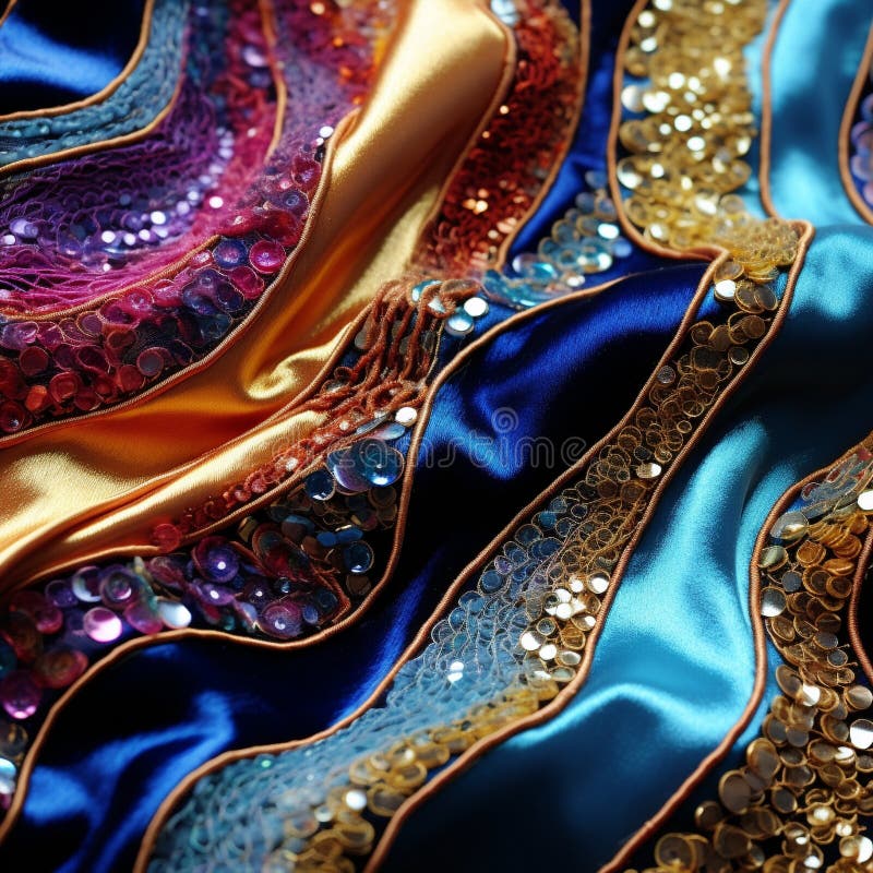 Captivating Threads: a Macro Showcase of Mesmerizing Textile Stock ...