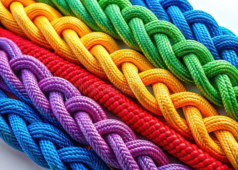 Vibrant Braided Rope Designs a TopDown Exploration of Texture Color and ...