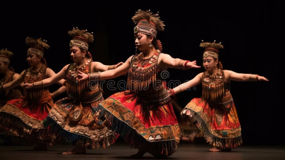 A Traditional Dance Performance Featuring Dancers from Different ...