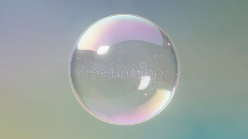 Captivating Translucent Bubble Molecule: Shimmering Pastel Iridescence ...