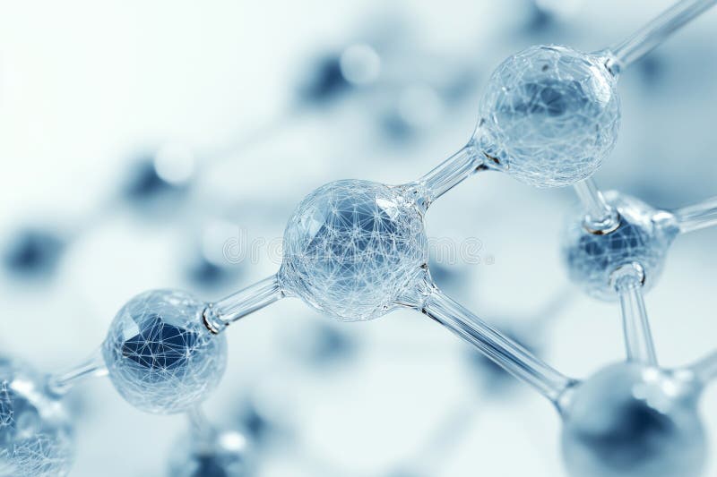 A Captivating Transparent Molecular Grid Overlays a Pristine White ...