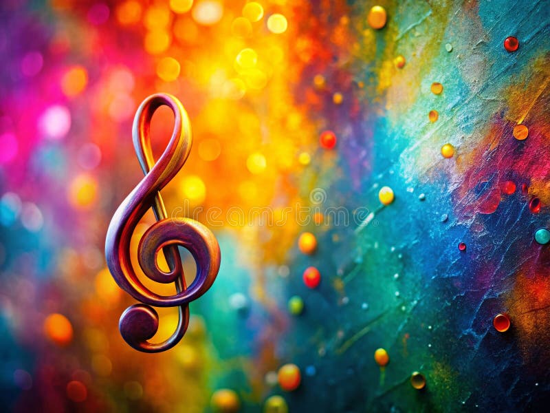 A Captivating Treble Clef Music Note Background Inspiring Visual for ...