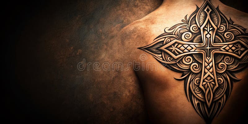 Cool Tribal Cross Tattoo Designs