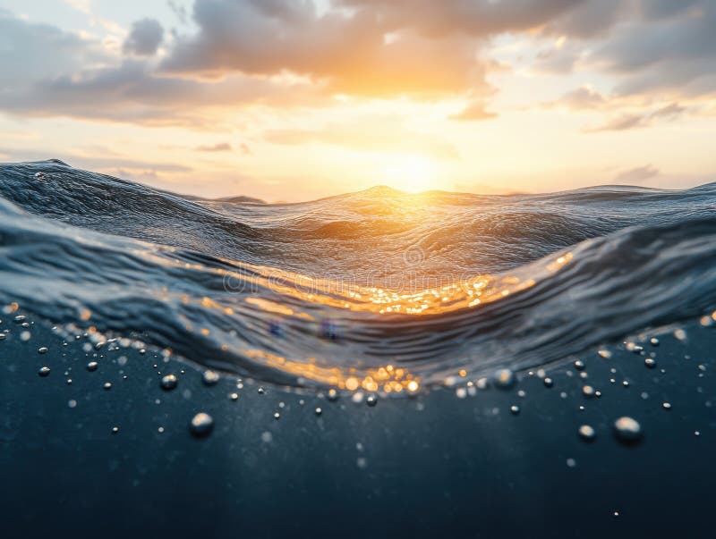 Captivating Underwater Bubbles and Floating Particles in a Vibrant ...