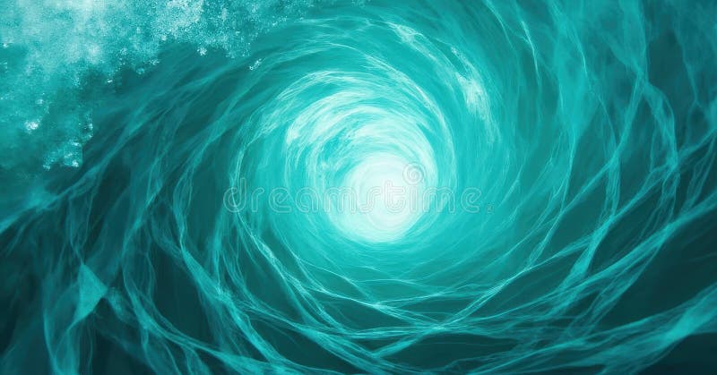 Captivating Underwater Vortex Fluid Dynamics of Ocean Depths Stock ...