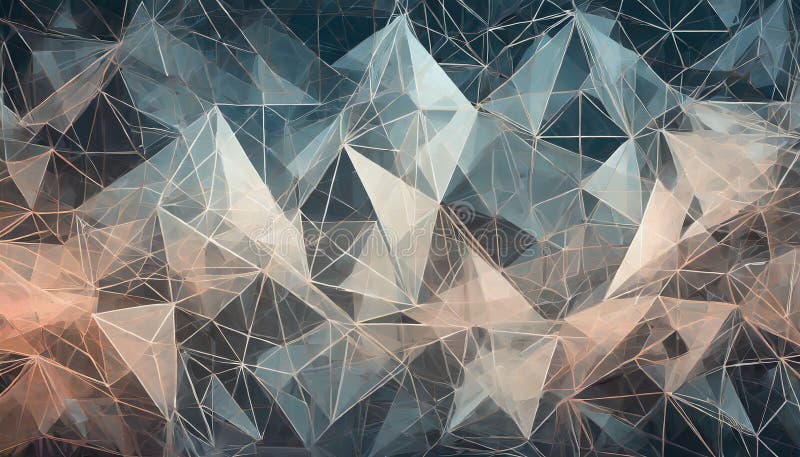 Captivating Vector Abstraction Triangles Interlock In Mesmerizing