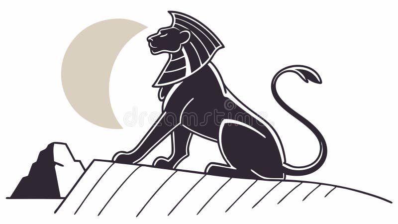 Mythical Sphinx Ancient Creature Vector Art, Vector Design Generative ...