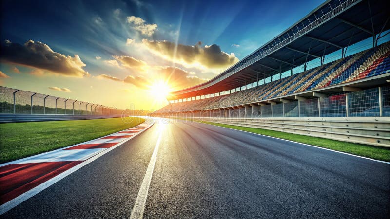 Stunning Vector Race Track Clipart Detailed Design Vibrant Colors for ...