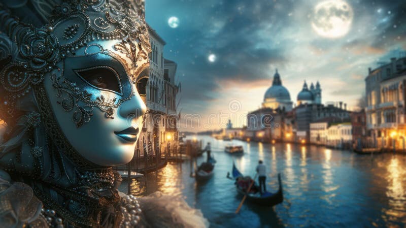 A Captivating Venetian Carnival Backdrop Stock Photo - Image of ...