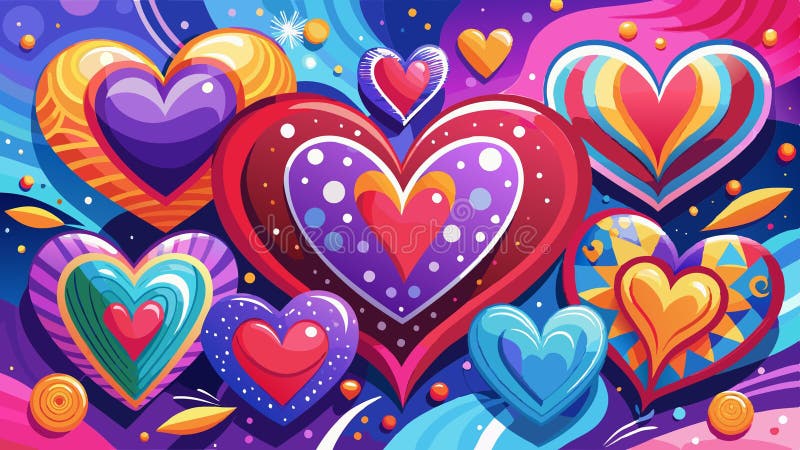 Captivating and Vibrant Love Hearts Backgrounds for Creating Beautiful ...