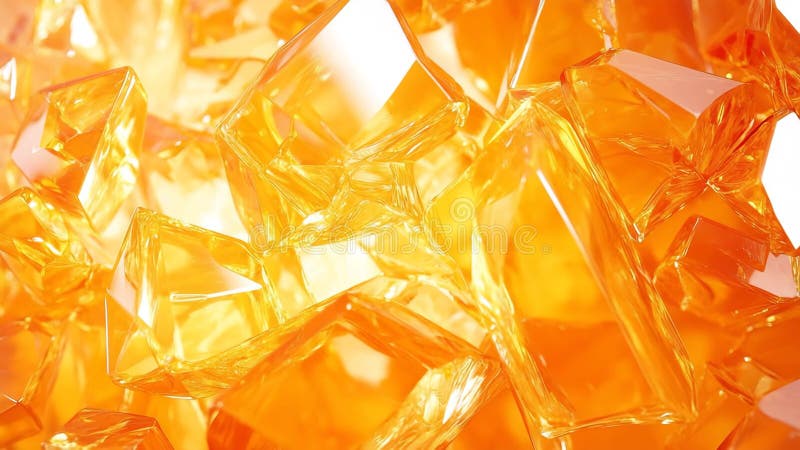 Shiny Amber Crystals Abstract Motion Background Stock Footage - Video of closeup, graphic: 380941878