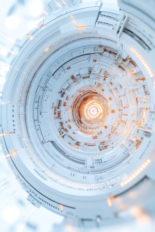 A Captivating View of a Circular Structure Filled with Complex ...