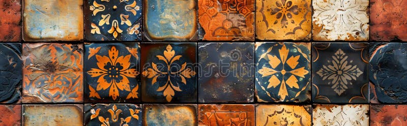 Collection Unique Intricately Designed Medieval Floor Tiles Showcasing ...