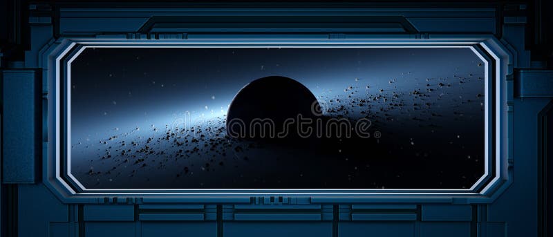 Captivating View of a Dark Celestial Body Situated in the Vastness of ...