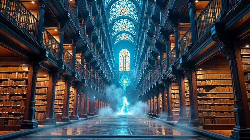 Enchanted Library: a Serene View of Floating Mysticism and Knowledge ...