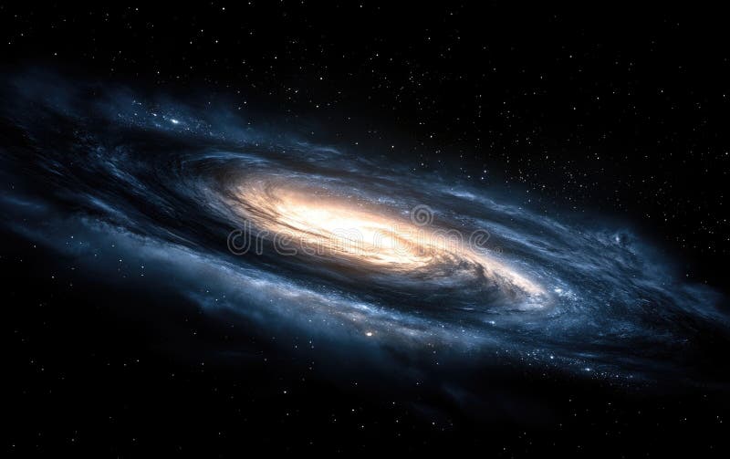 A Captivating View of a Galaxy Reveals Swirling Dust and Glowing Stars ...