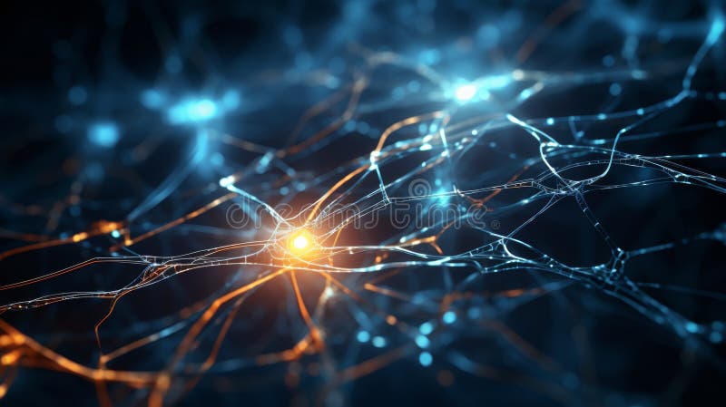 A Captivating View of Neuron Movement Showcasing Interconnected Lines ...