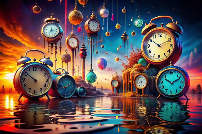 Visualizing Time Management a Surreal UIUX Design Concept Featuring ...