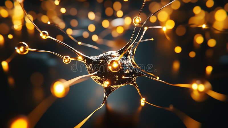 This Captivating Visual Depicts an Intricate AI Network Where Glowing ...