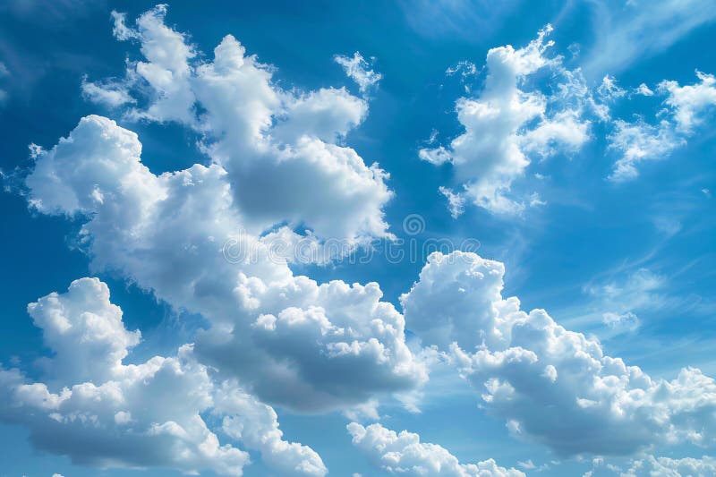 Captivating Visual Featuring White Clouds in the Blue Sky, Cloud Background, Sky with Clouds ...