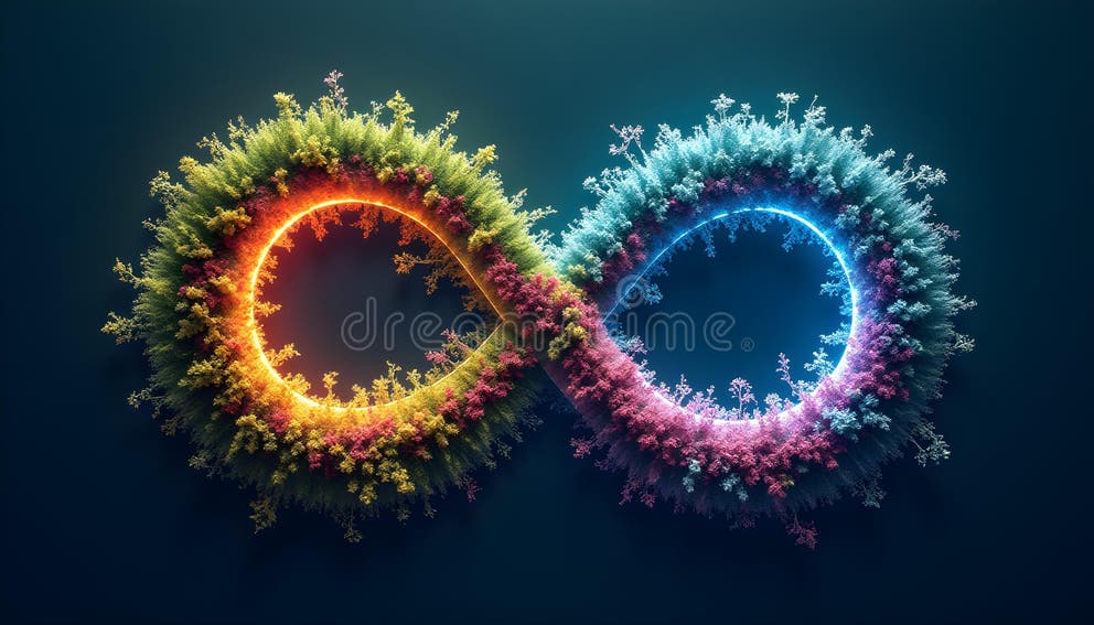 A Captivating Visual Narrative of Two Parallel Pathways Intertwining To ...