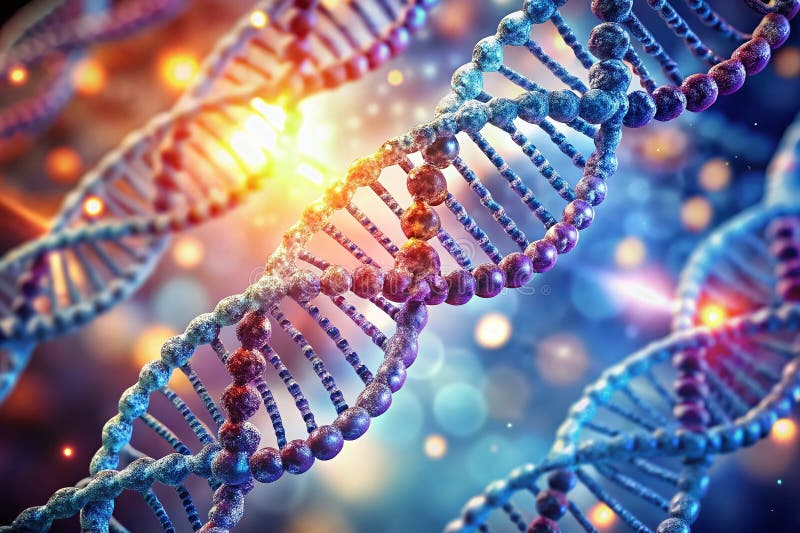 Stunning Visual Representation of DNA Structure for Genetic Research ...