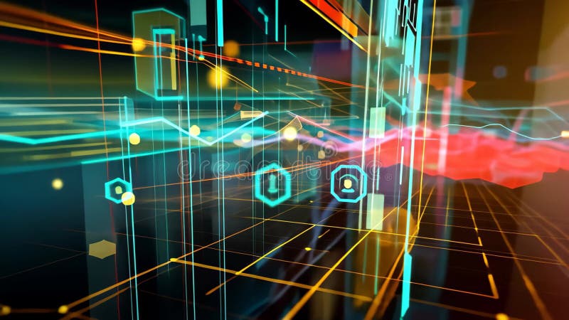 This Captivating Visual Showcases a Lively Digital Landscape Filled ...