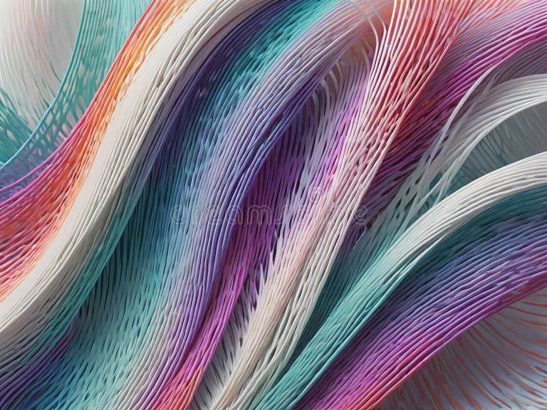 A Captivating Visual Symphony Intricate Interwoven Lines Dance Across a ...