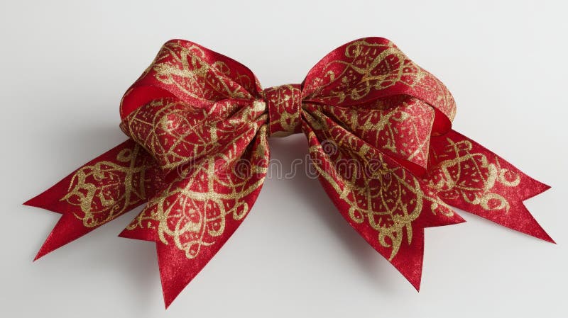 A Captivating Visual of a Waving Scarlet Glittering Ribbon Conveying ...
