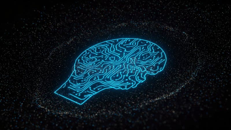 A Captivating Visualization of a Brain Represented through Digital ...