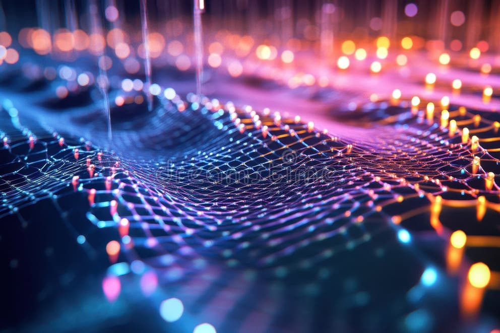 Captivating Visualization of Colorful Light Patterns in a Digital ...