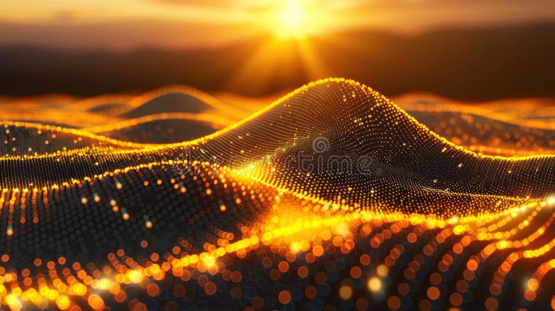 Exploring Digital Connections and Data Flows in a Futuristic Landscape ...