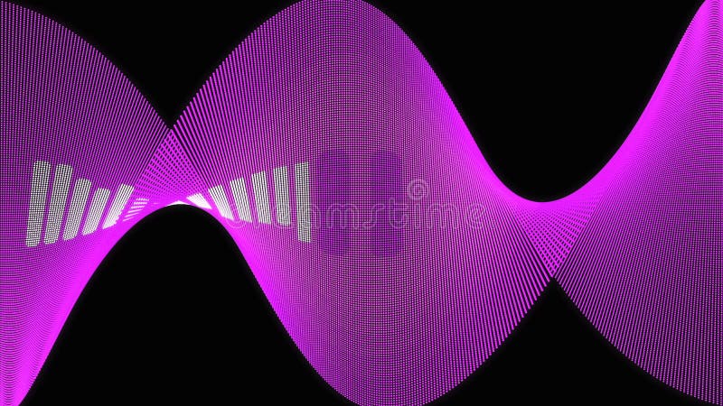 Vibrant and Dynamic Purple Waveforms with Captivating Sound ...