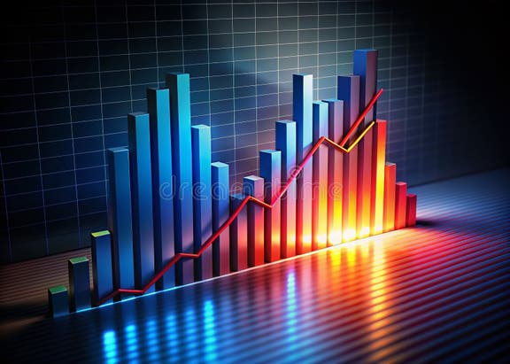 Analyzing Financial Trends in LowLight Abstract Graph Visualization of ...