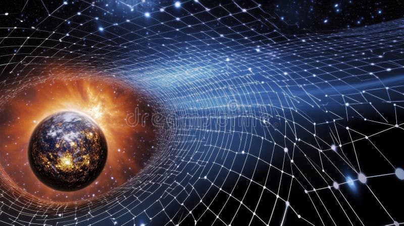 A Captivating Visualization of Space Time Curvature Demonstrating Earth ...