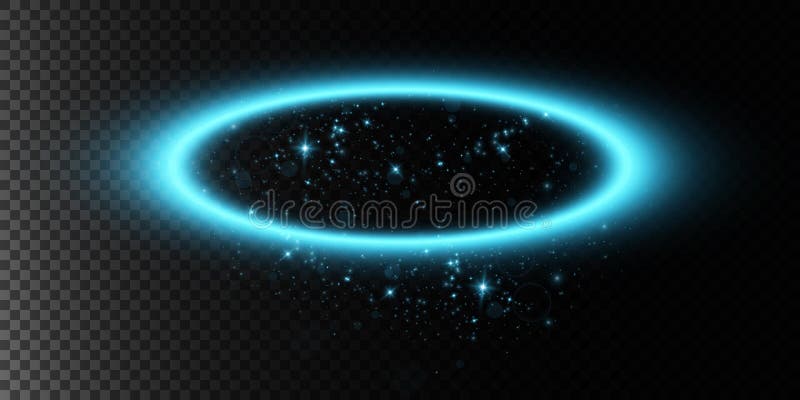 A Captivating and Visually Appealing Glowing Blue Circular Halo Effect ...
