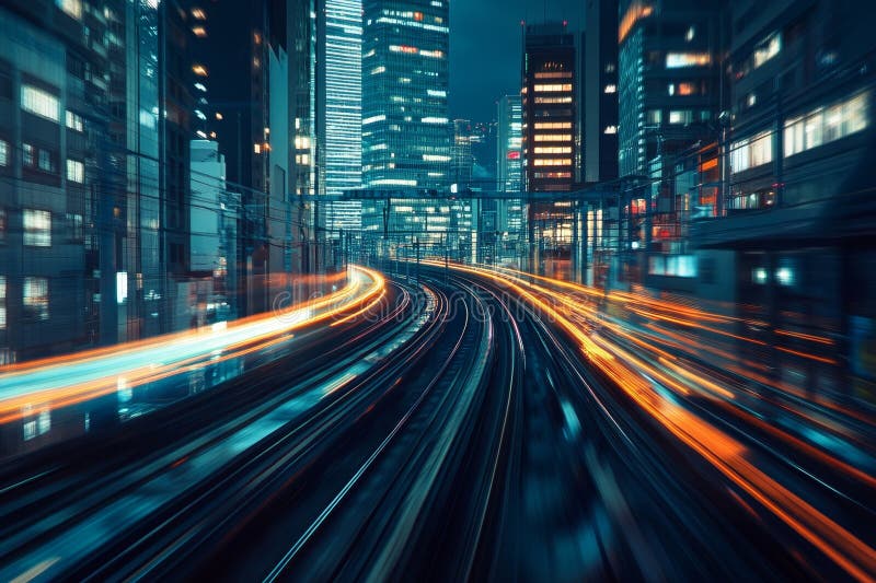 Captivating Visuals of High Speed Trains Showcasing the Fusion of ...