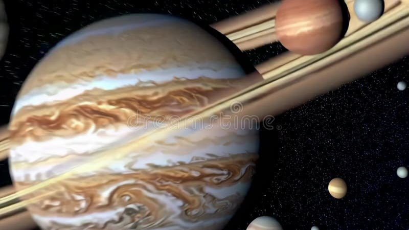 Exploring the Solar System through Stunning Celestial Footage Stock ...