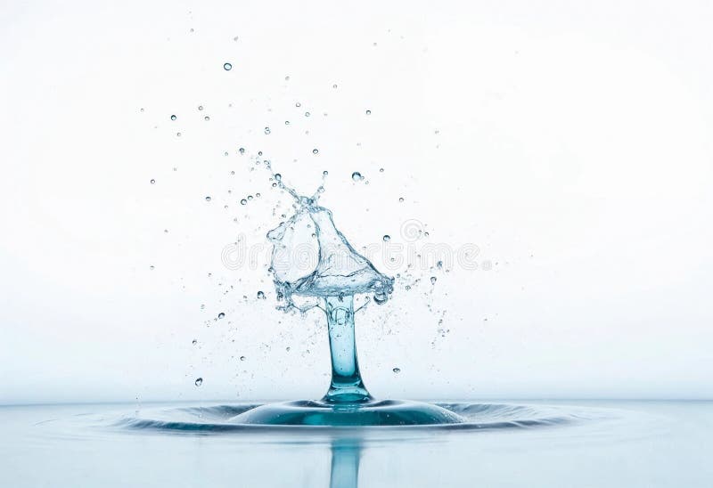Captivating Water Drop Creates a Mesmerizing Splash in a Tranquil ...