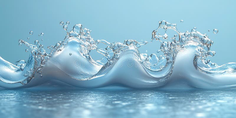 Captivating Water Splash Showcasing Fluid Dynamics and Vibrant Blue ...