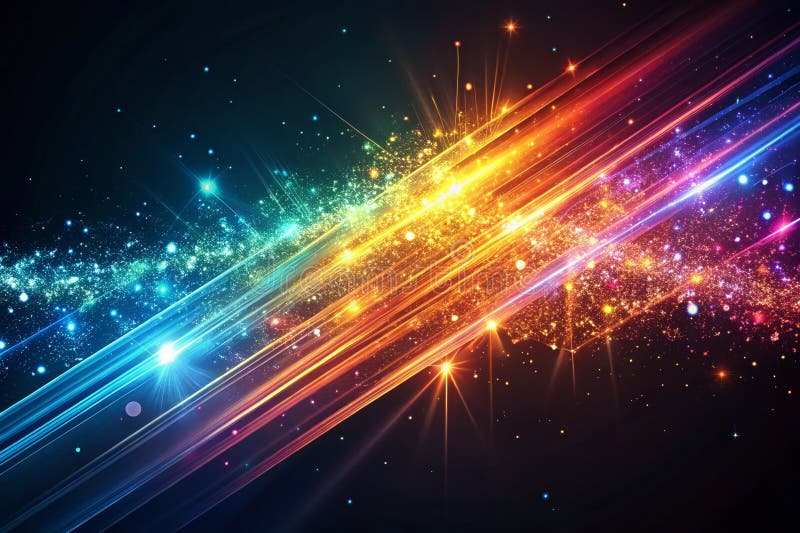 Captivating Website Header Abstract Diagonal Glowing Lines on a Dark ...