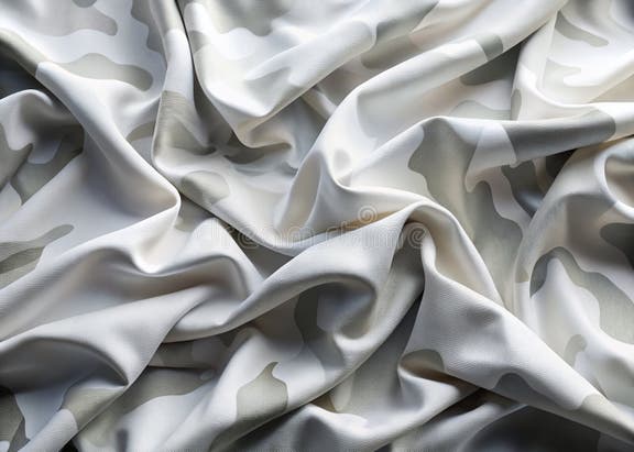 Subtle Camouflage White Fabric Texture a Seamless Background for ...