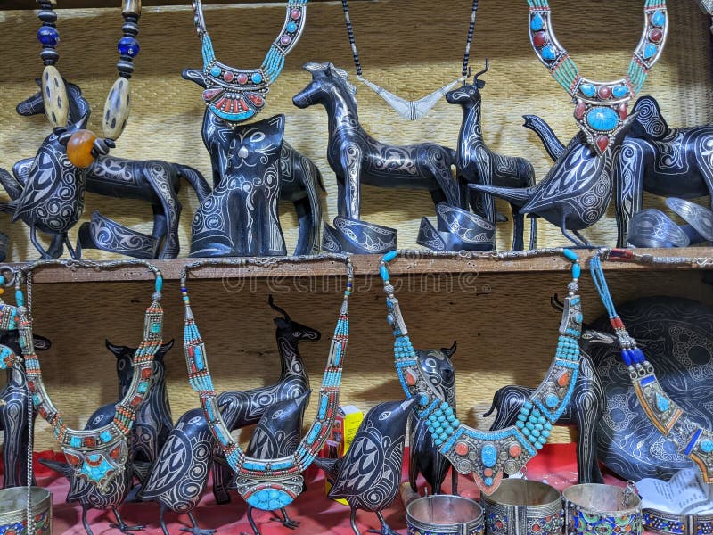 Damascene Metalwork in the Town of Meknes in Morocco Editorial Stock ...