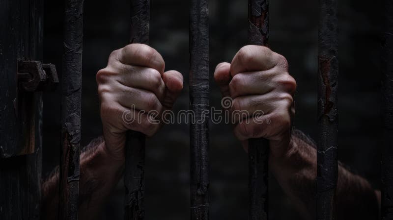 Captivity and Restraint. Imprisonment Concept Stock Illustration ...