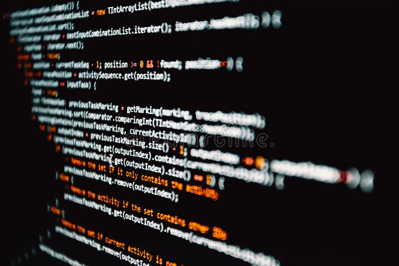 Fondo Con Lenguaje Binario Sobre Una Pantalla Color Rosa Y Azul Foto de ...