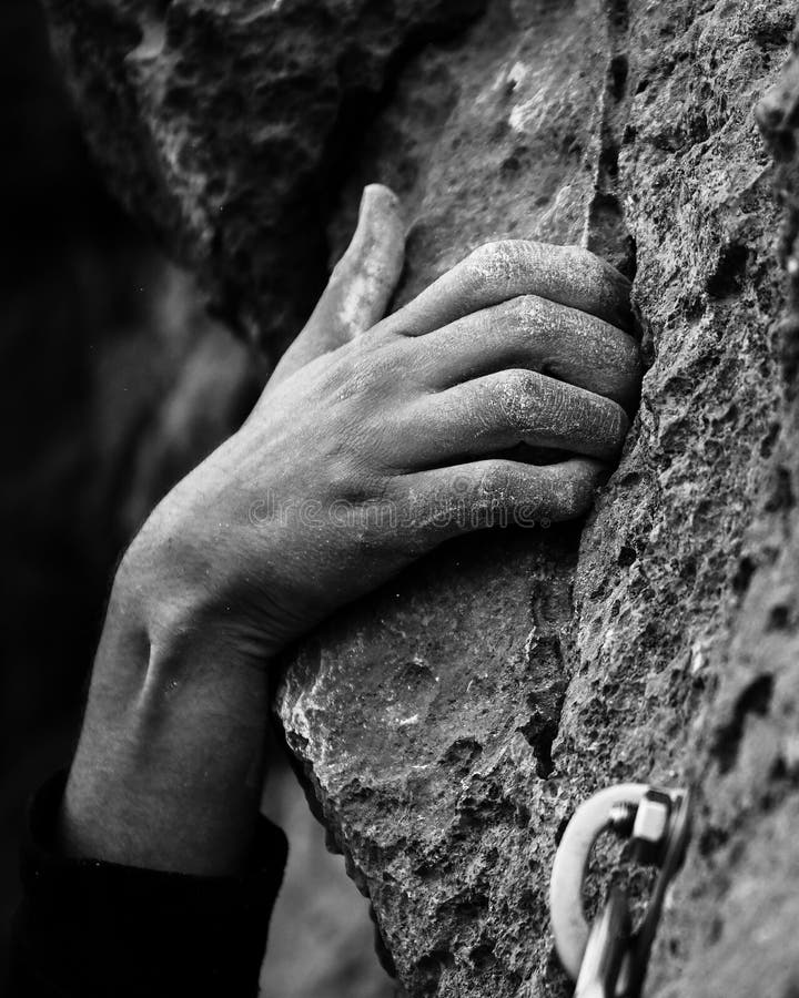 Captura Vertical De Una Mano Escaladora. Imagen de archivo - Imagen de ...