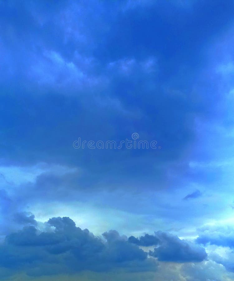 Capture the Blue Sky and Cloudy Stock Photo - Image of morning, wave ...