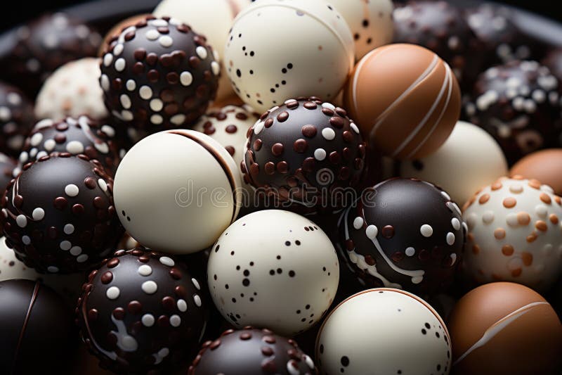 Capture of Candy Balls Made of White and D Stock Illustration ...